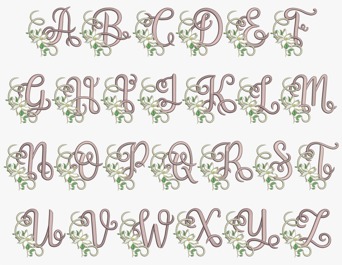 4 inch Magnolia Letters A-Z T2023 – Thelander Designs