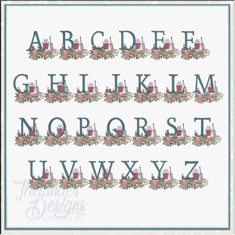 5 inch Manicure Letters A-Z T2022 – Thelander Designs