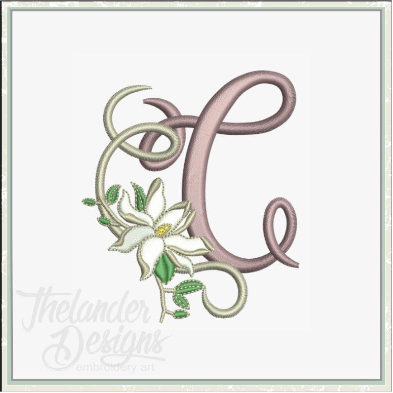 C MAGNOLIA Letter T2023 – Thelander Designs