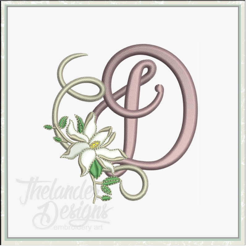 D MAGNOLIA Letter T2023 – Thelander Designs