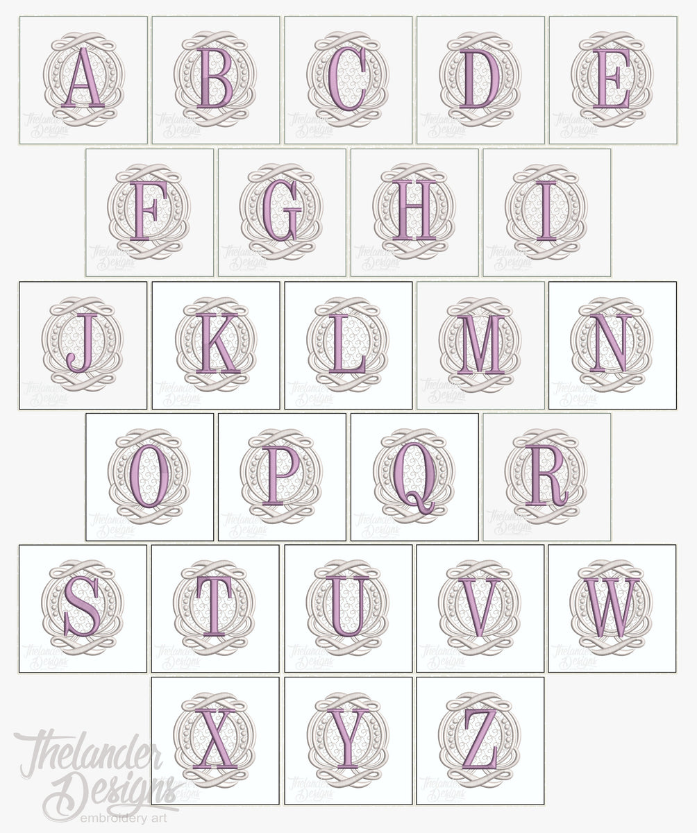 T2056 Elegant Charm Letters 3 inch A-Z – Thelander Designs