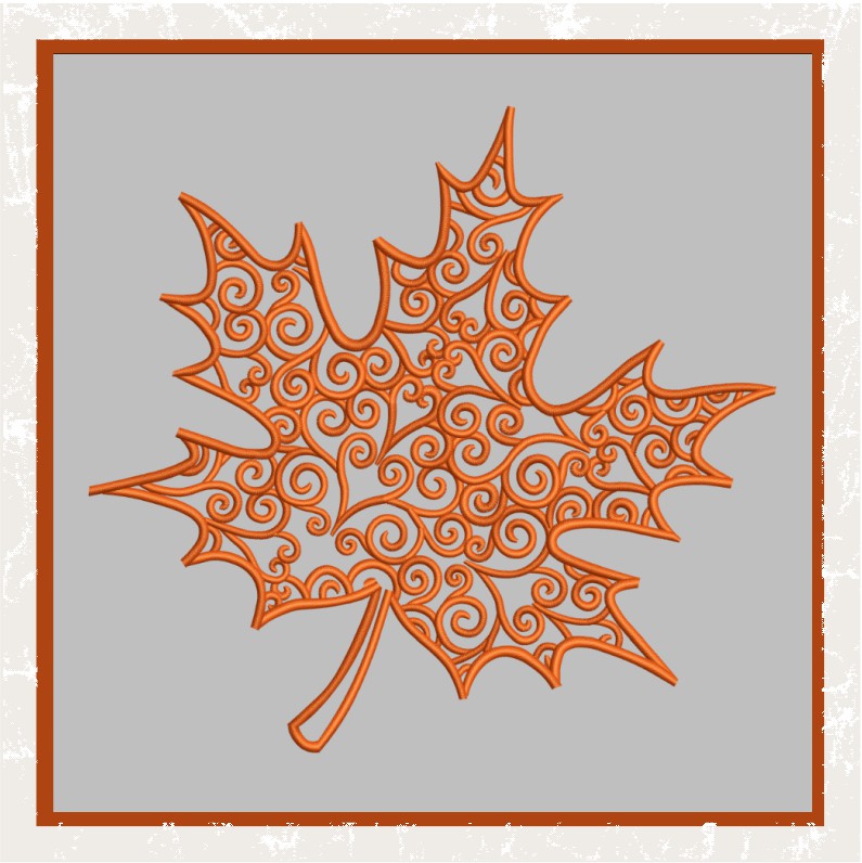 GG1584 Swirly Leaf – Thelander Designs