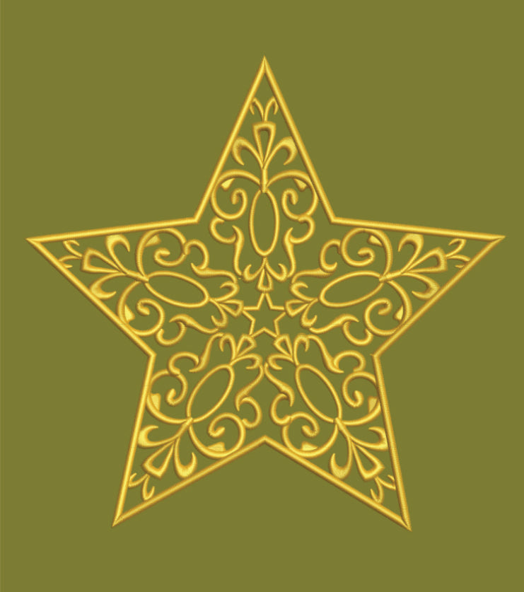 GG1601 Swirly Star – Thelander Designs