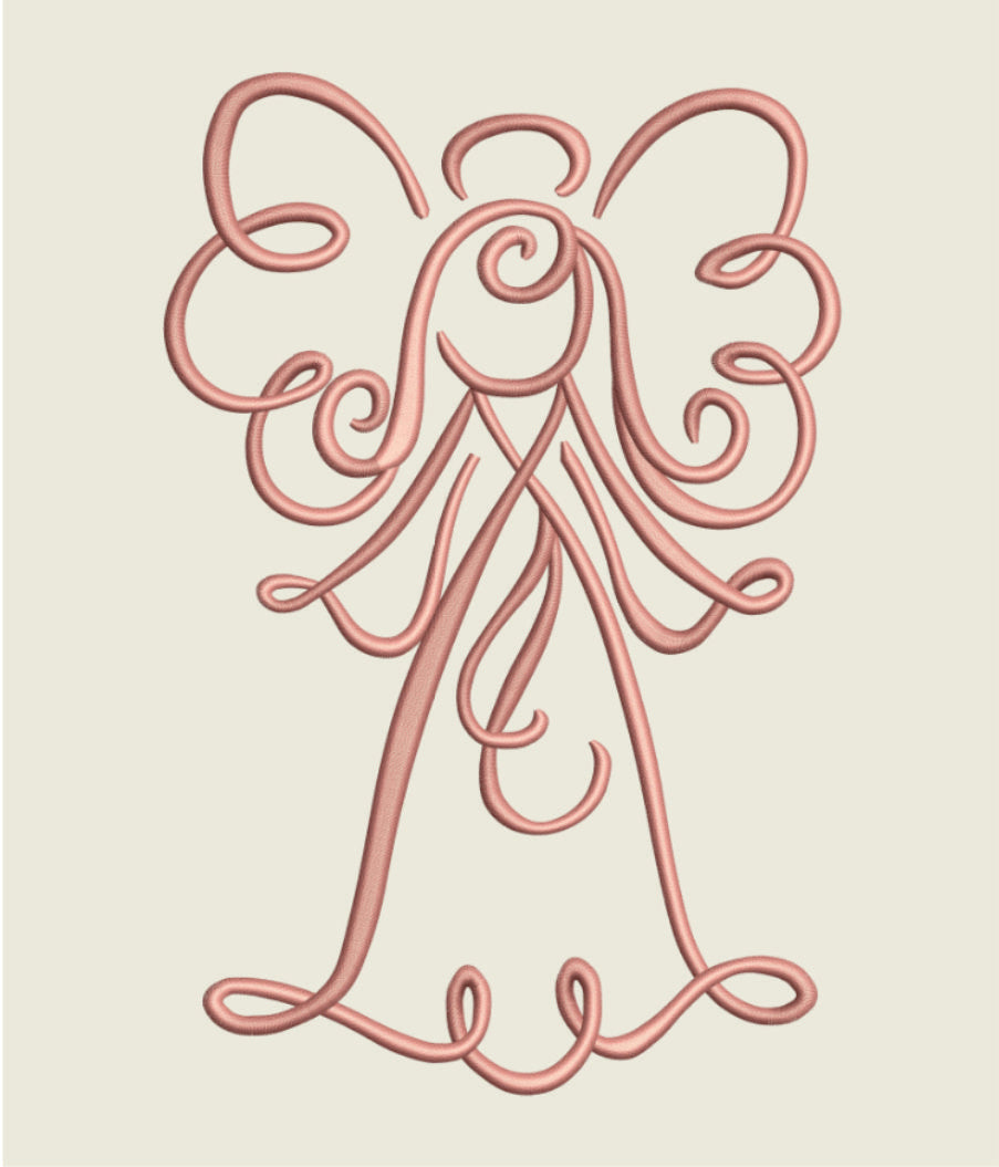 GG1696 Swirly Angel – Thelander Designs