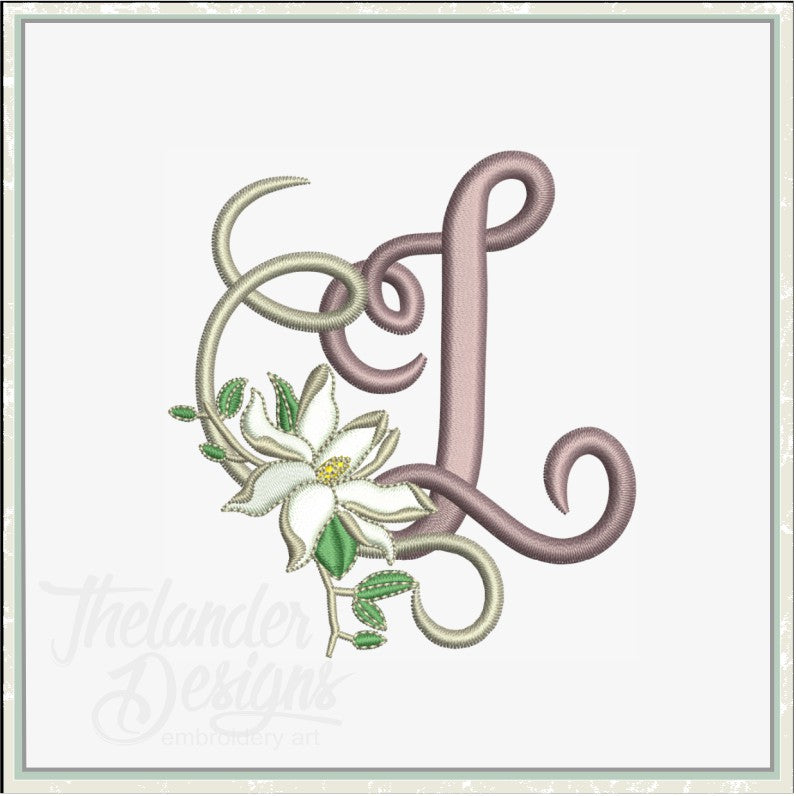 L MAGNOLIA Letter T2023 – Thelander Designs