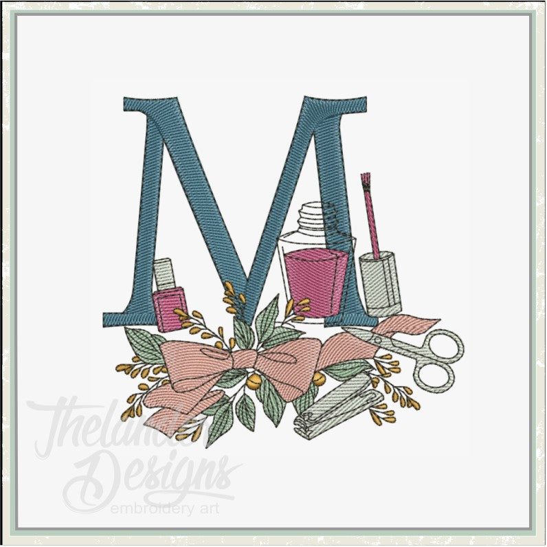 M Manicure Letter T2022 – Thelander Designs