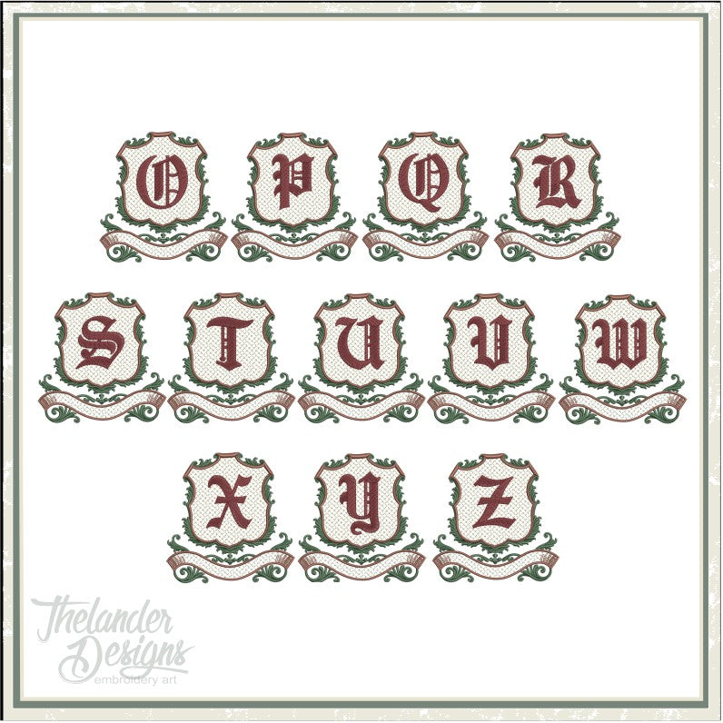 5 inch Crest Letters A-Z T2042 – Thelander Designs