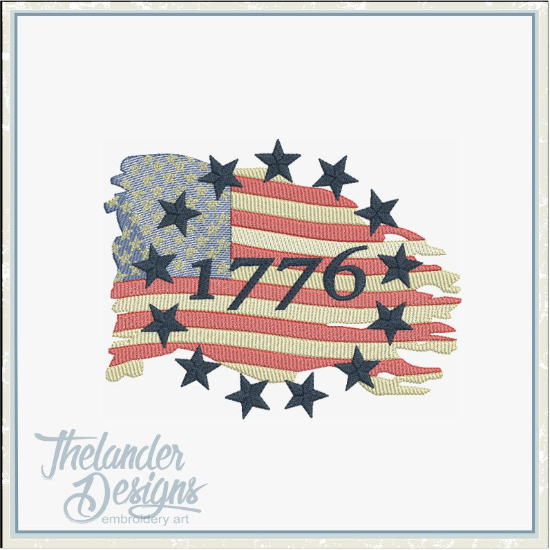 T1953 Sketch 1776 Flag – Thelander Designs
