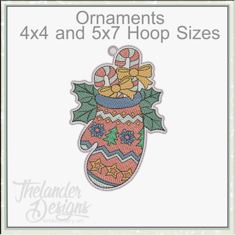T1993 Sketch Mitten Ornament – Thelander Designs