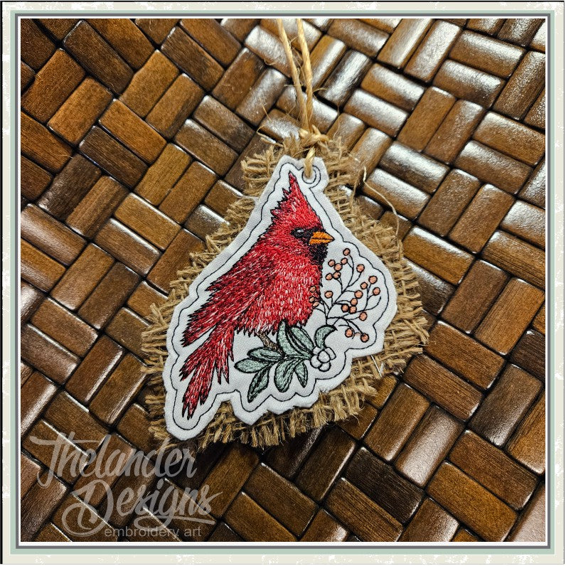 T1997 Sketch Cardinal Ornament – Thelander Designs