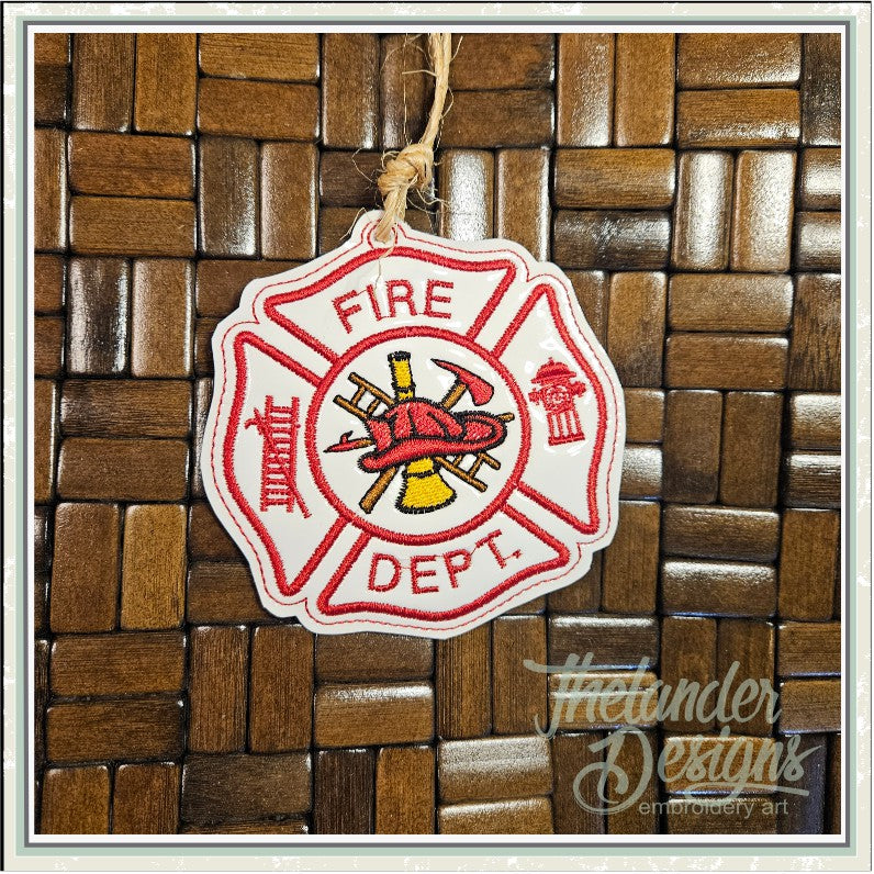 T2003 Fireman Shield Ornament – Thelander Designs