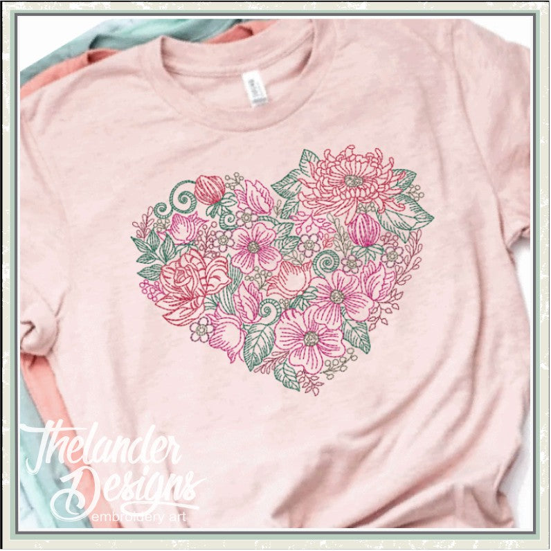 T2014 Flower Heart – Thelander Designs