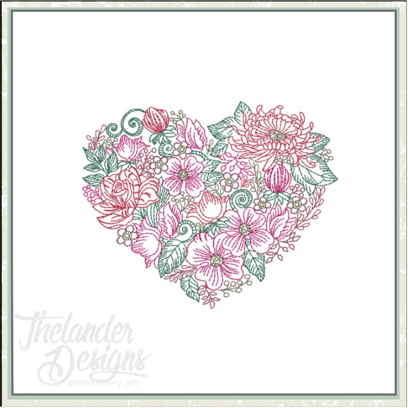 T2014 Flower Heart – Thelander Designs