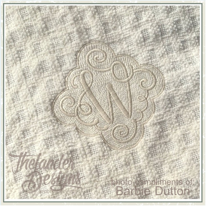 FOUR inch TWIRLS Alphabet T1943 – Thelander Designs