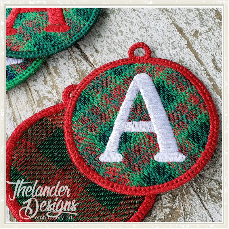 6x6 Plaid A-Z Letters T1870 – Thelander Designs