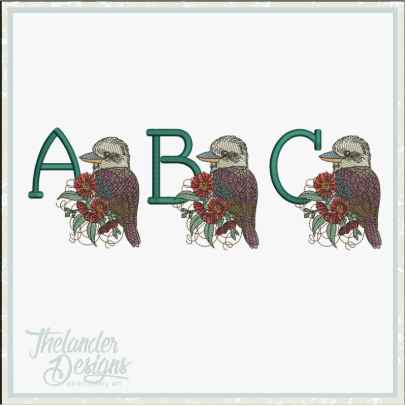 4 inch Kookaburra A-Z Letters T1905 – Thelander Designs