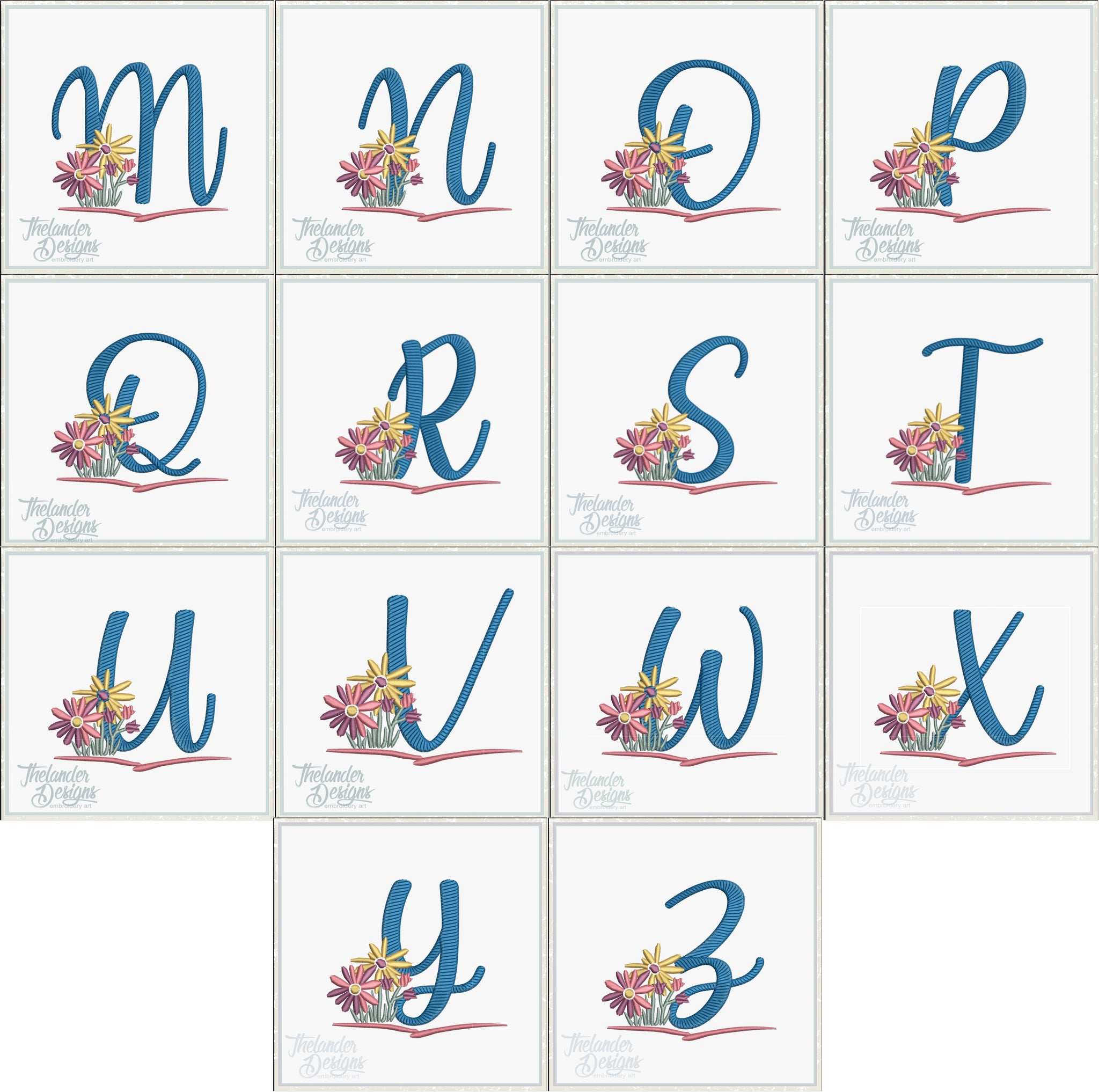 5 inch Spring Letters A-Z T1925 – Thelander Designs