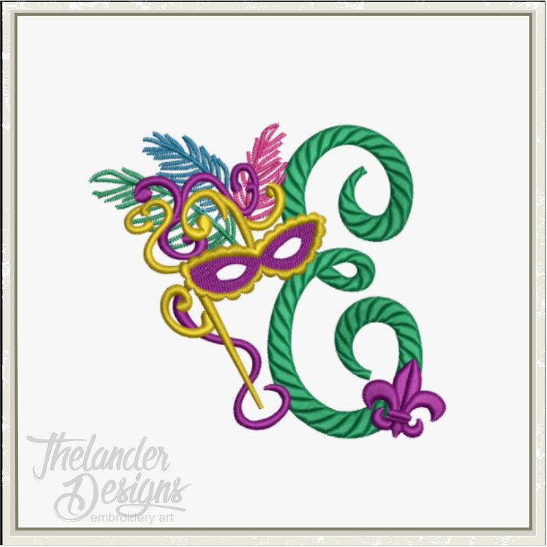 E Masquerade Letter T1916 – Thelander Designs