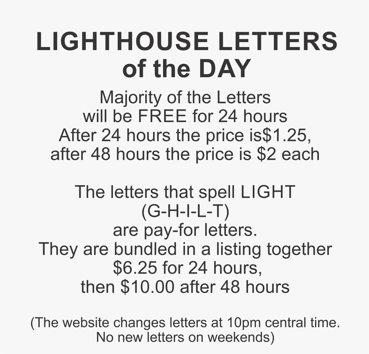 Lighthouse Letter E T1939 – Thelander Designs