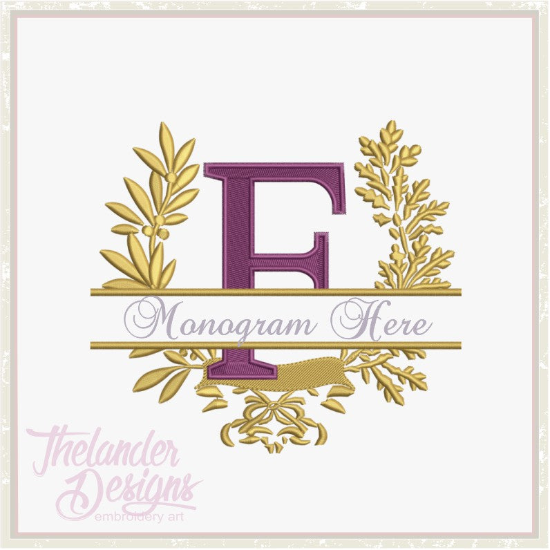 F Garland Frame Letter T1875 – Thelander Designs