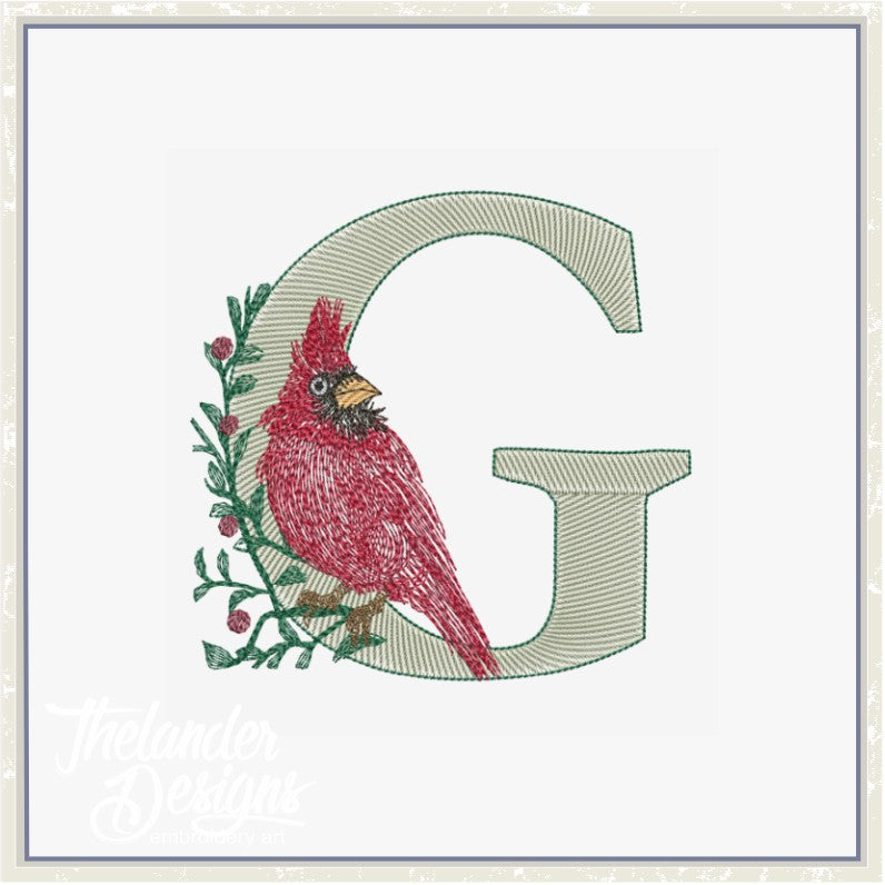 G Cardinal Letter T1898 – Thelander Designs