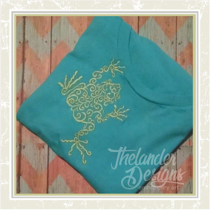 GG1388 Swirly Frog – Thelander Designs
