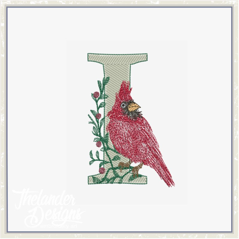 I Cardinal Letter T1898 – Thelander Designs