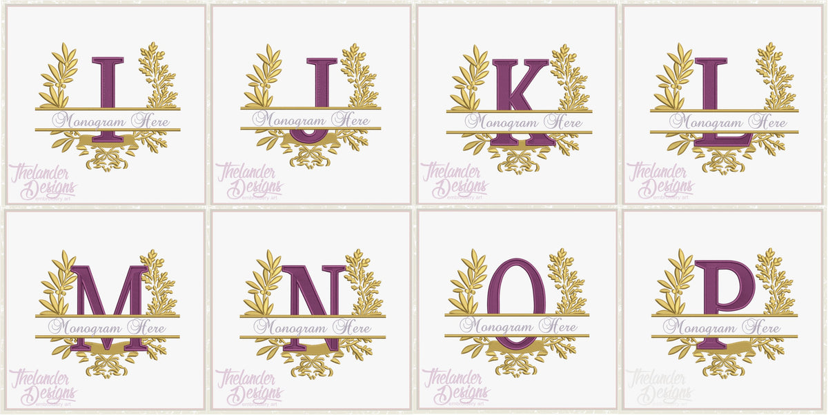 5 inch Garland Frame Letters T1875 – Thelander Designs