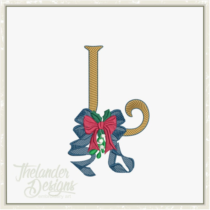 L Ribbon Letter T1886 – Thelander Designs