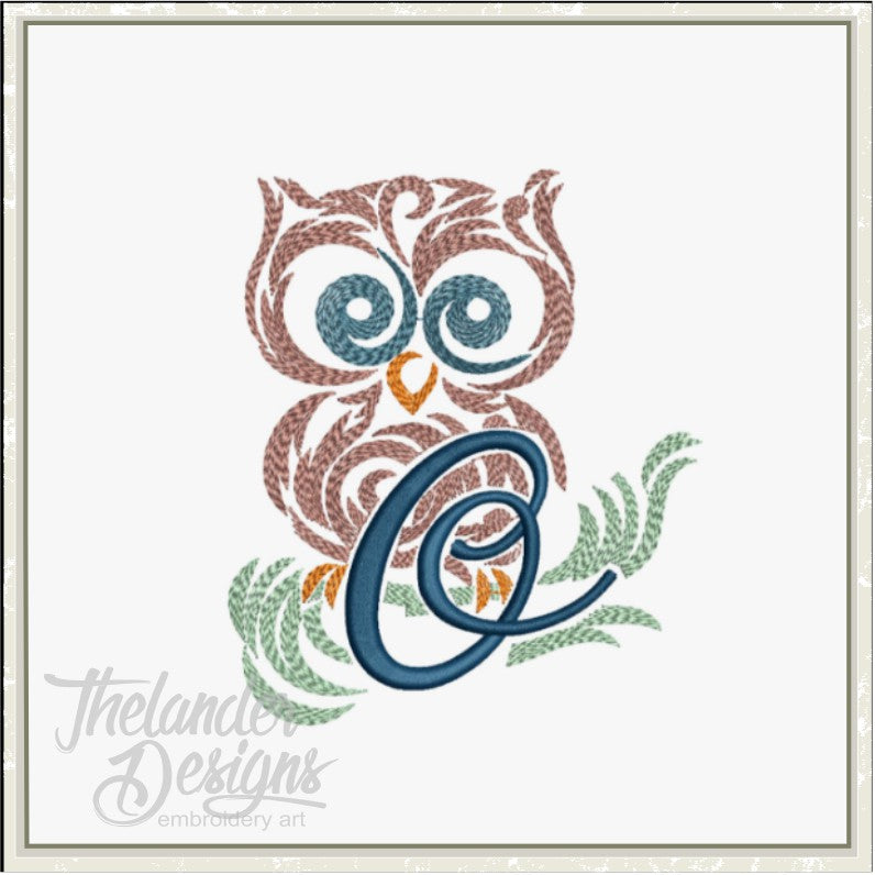 O Owl Letter T1909 – Thelander Designs