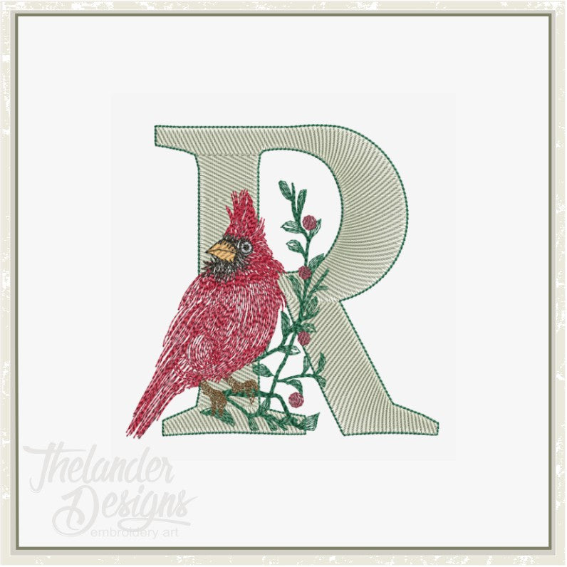 R Cardinal Letter T1898 – Thelander Designs