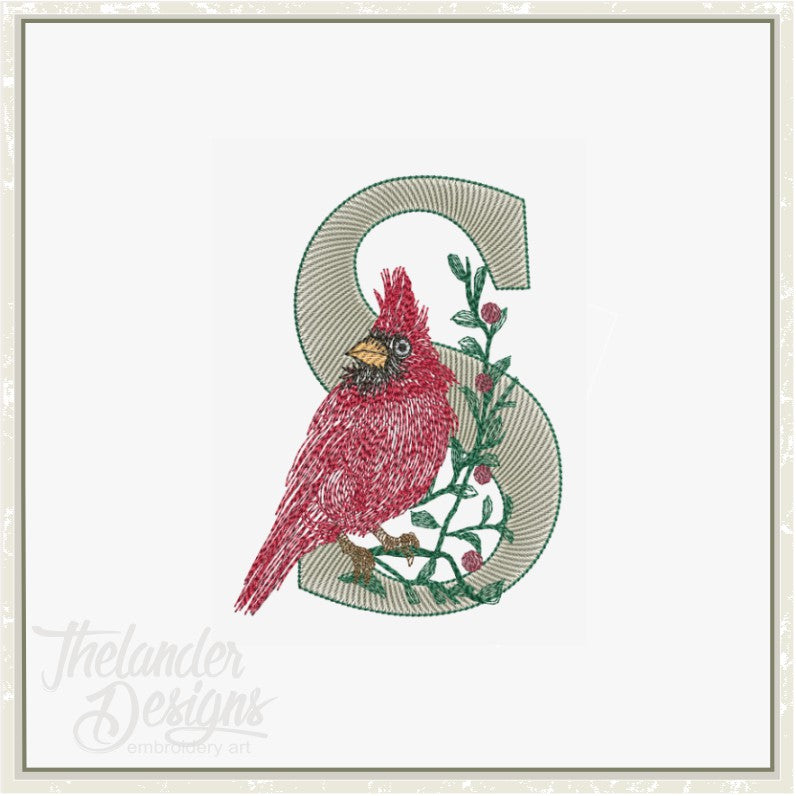 S Cardinal Letter T1898 – Thelander Designs