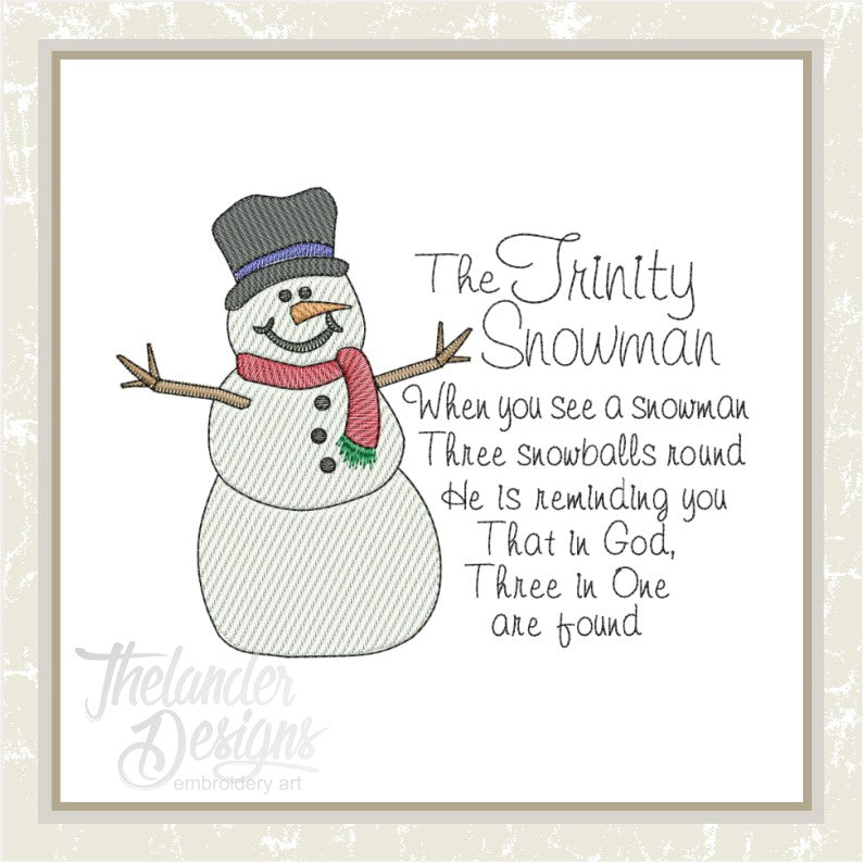 T1243 Trinity Snowman II – Thelander Designs