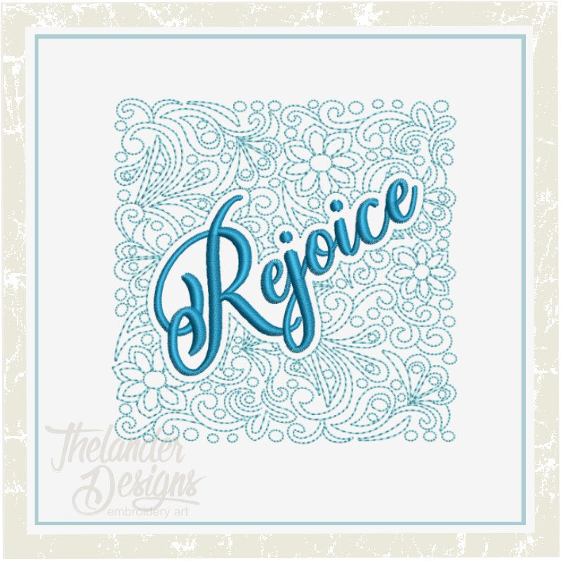 T1386 Rejoice Quilt Block – Thelander Designs