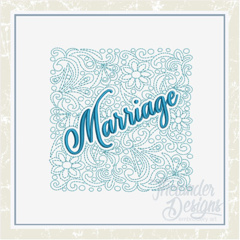 T1415 Marriage Quilt Block – Thelander Designs