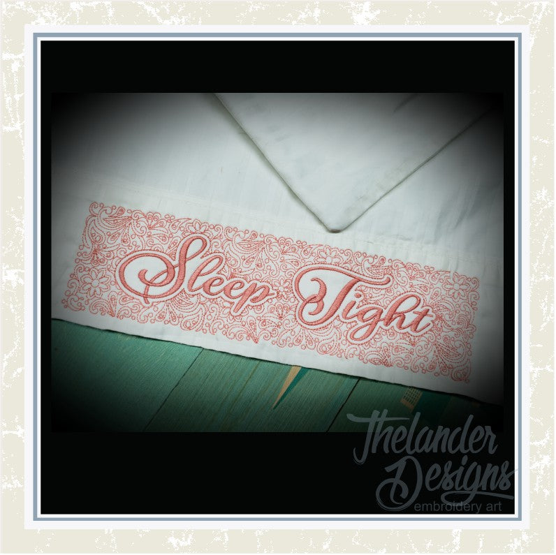 T1434 Sleep Tight Pillow Case Border – Thelander Designs