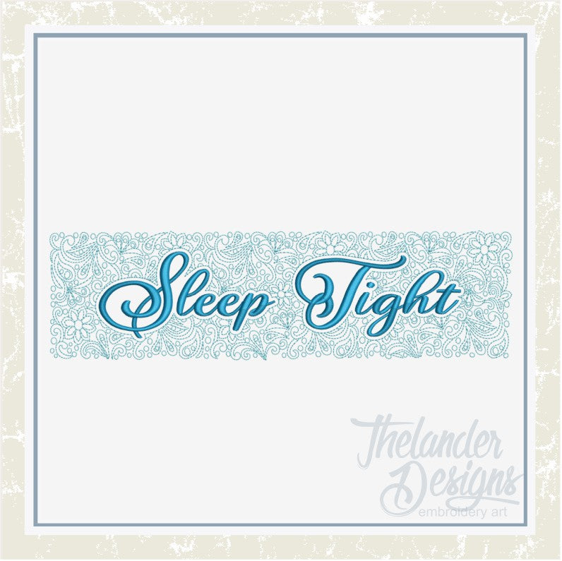 T1434 Sleep Tight Pillow Case Border – Thelander Designs