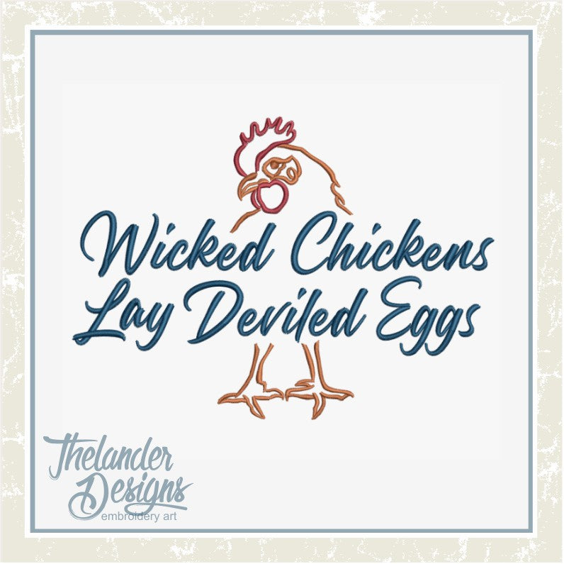 T1708 Wicked Chickens – Thelander Designs
