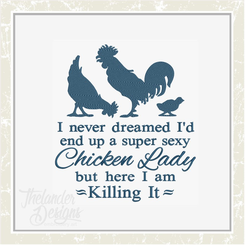 T1712 Chicken Lady – Thelander Designs