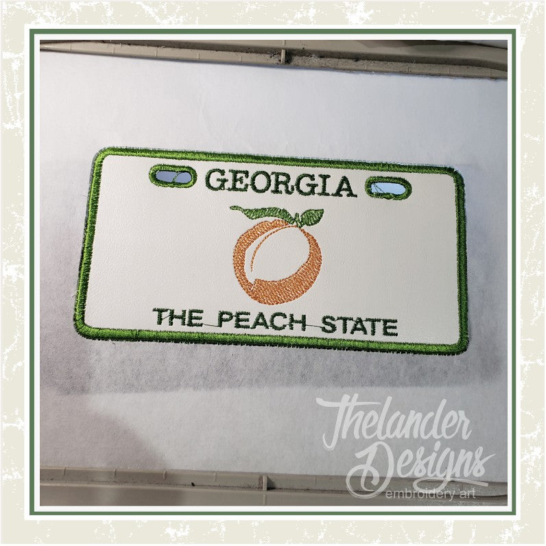 T1737 Georgia License Plate – Thelander Designs