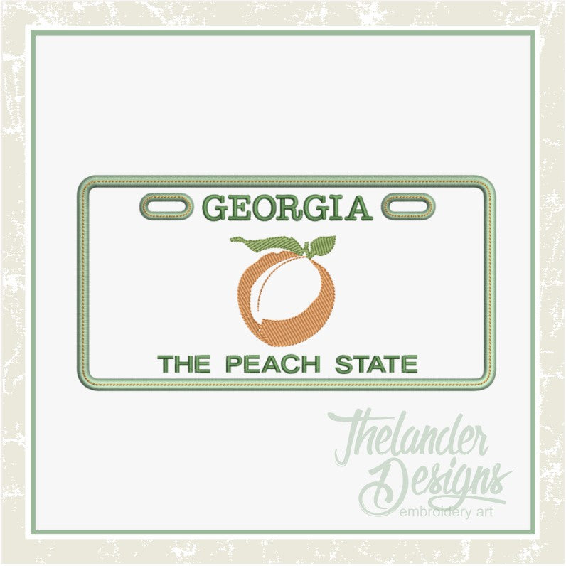 T1737 Georgia License Plate – Thelander Designs