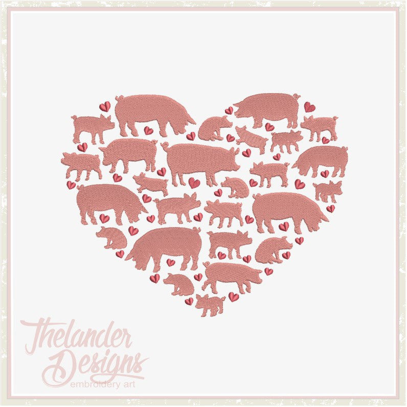 T1827 Pig Heart – Thelander Designs