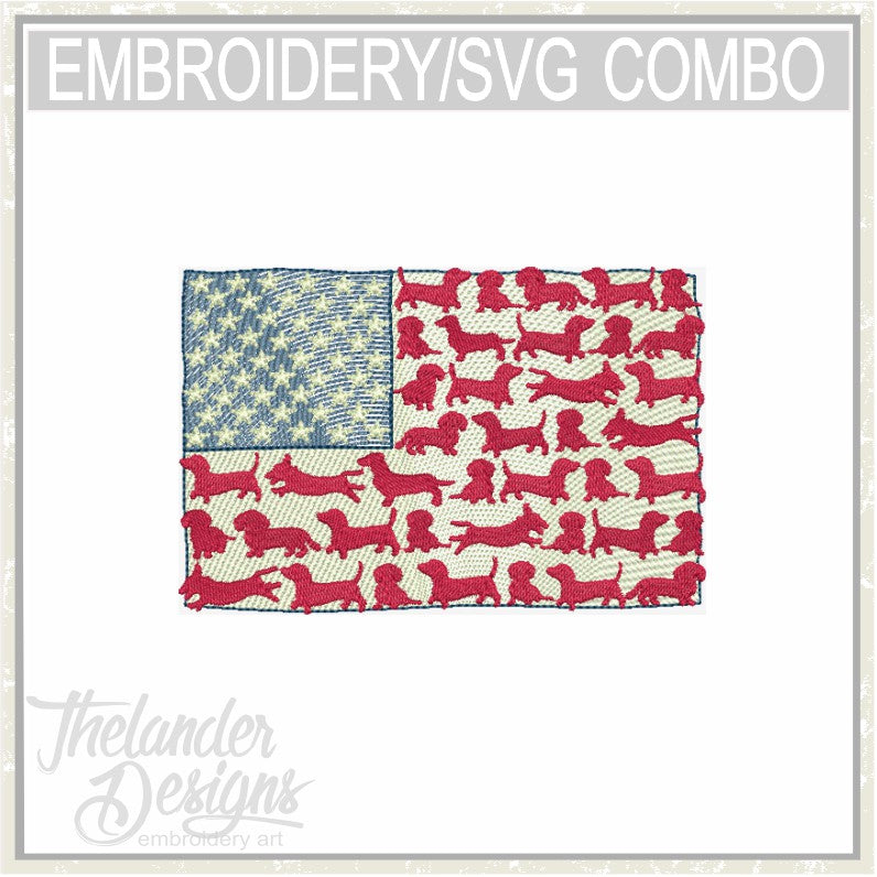 T1856 Weiner Dog Flag Combo – Thelander Designs