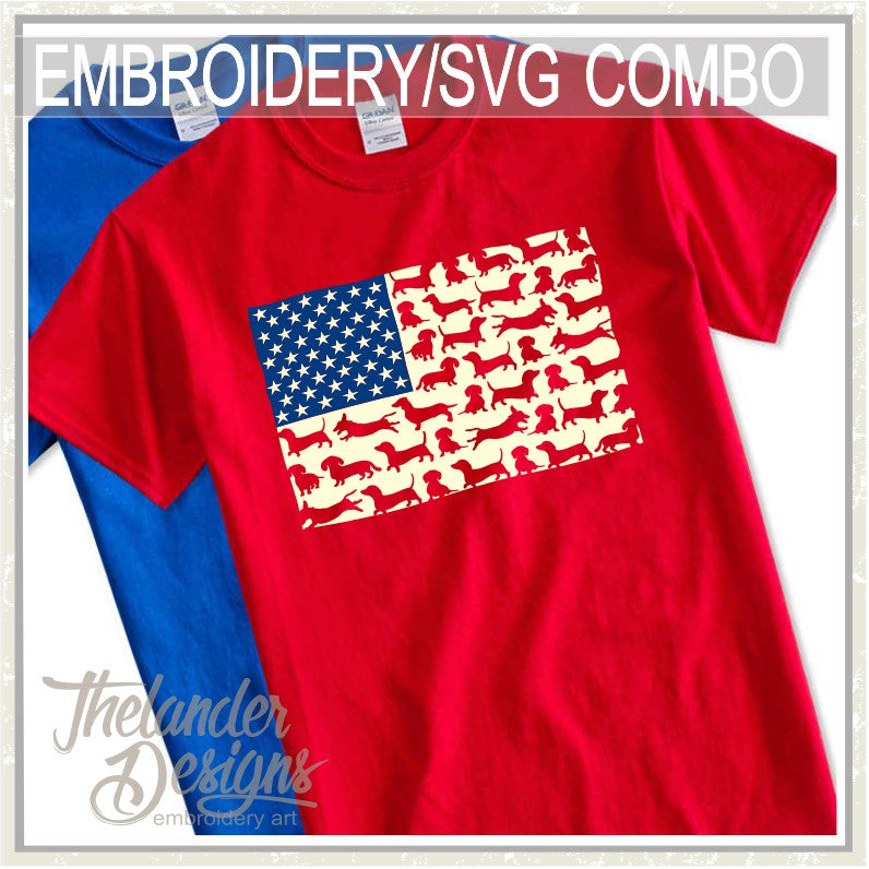 T1856 Weiner Dog Flag Combo – Thelander Designs