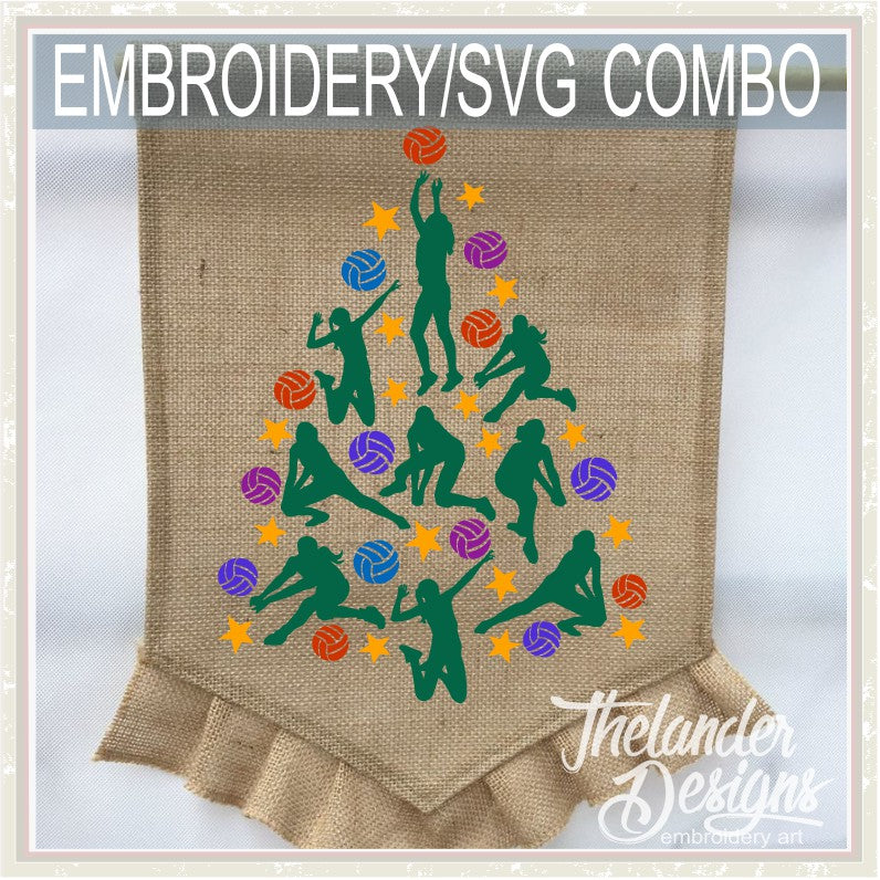 T1873 Volleyball Tree Bundle – Thelander Designs