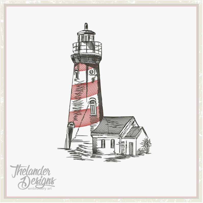 T1878 Sketch Lighthouse – Thelander Designs