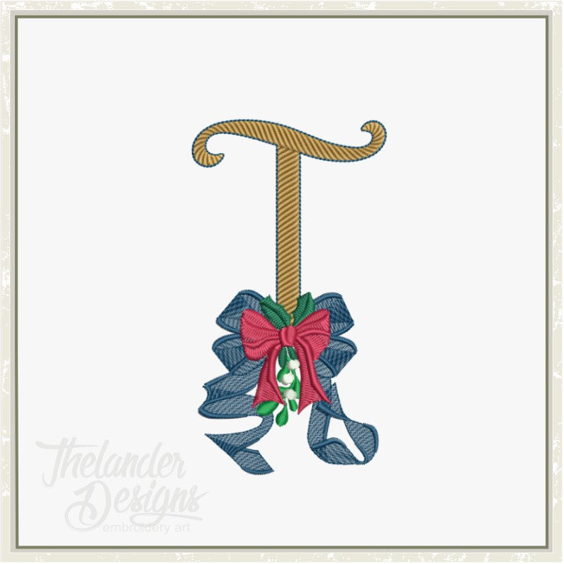 T Ribbon Letter T1886 – Thelander Designs