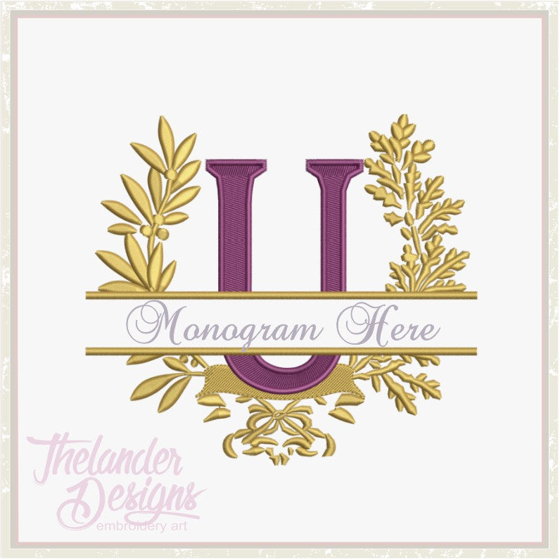 U Garland Frame Letter T1875 – Thelander Designs
