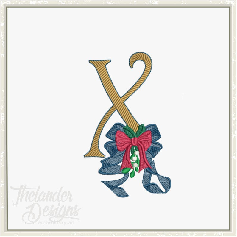 X Ribbon Letter T1886 – Thelander Designs