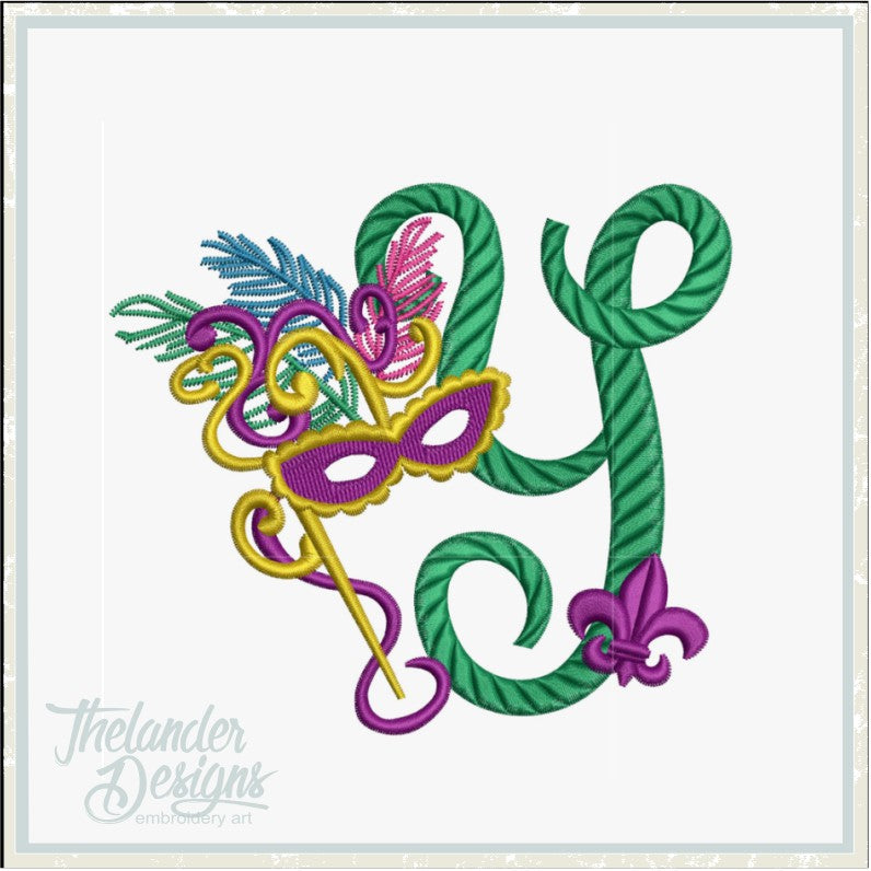 Y Masquerade Letter T1916 – Thelander Designs